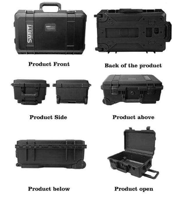 SMRITI Pull Rod Hard Case Small 5129 for Photography ABD Double Throw ...