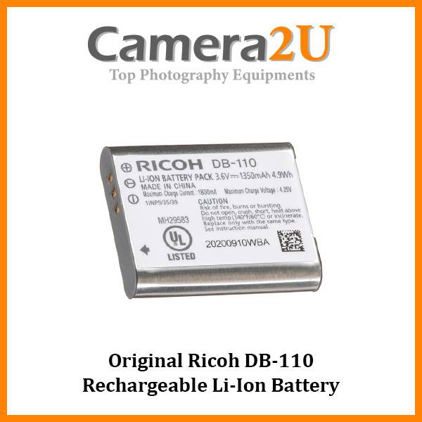 Original Ricoh DB-110 Rechargeable Li-Ion Battery for Ricoh GR III ...