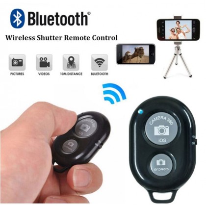 Bluetooth Remote Phone Wireless Camera Shutter for iOS Android ...