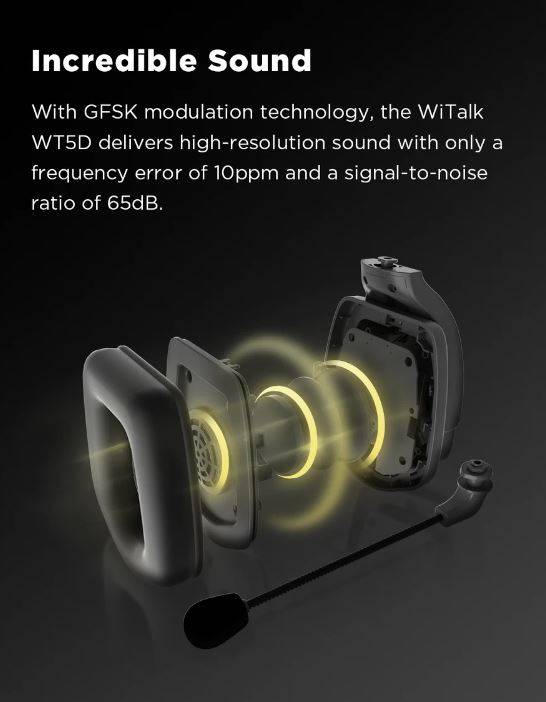 Eartec Headset Accsoon Como SE 2.4GHz Full-Duplex Wireless Intercom ...