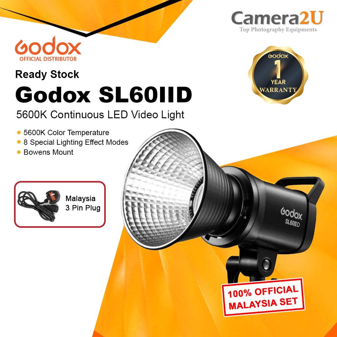 Godox SL60IID 5600K Continuous LED Video Light | Camera2u Malaysia Top ...