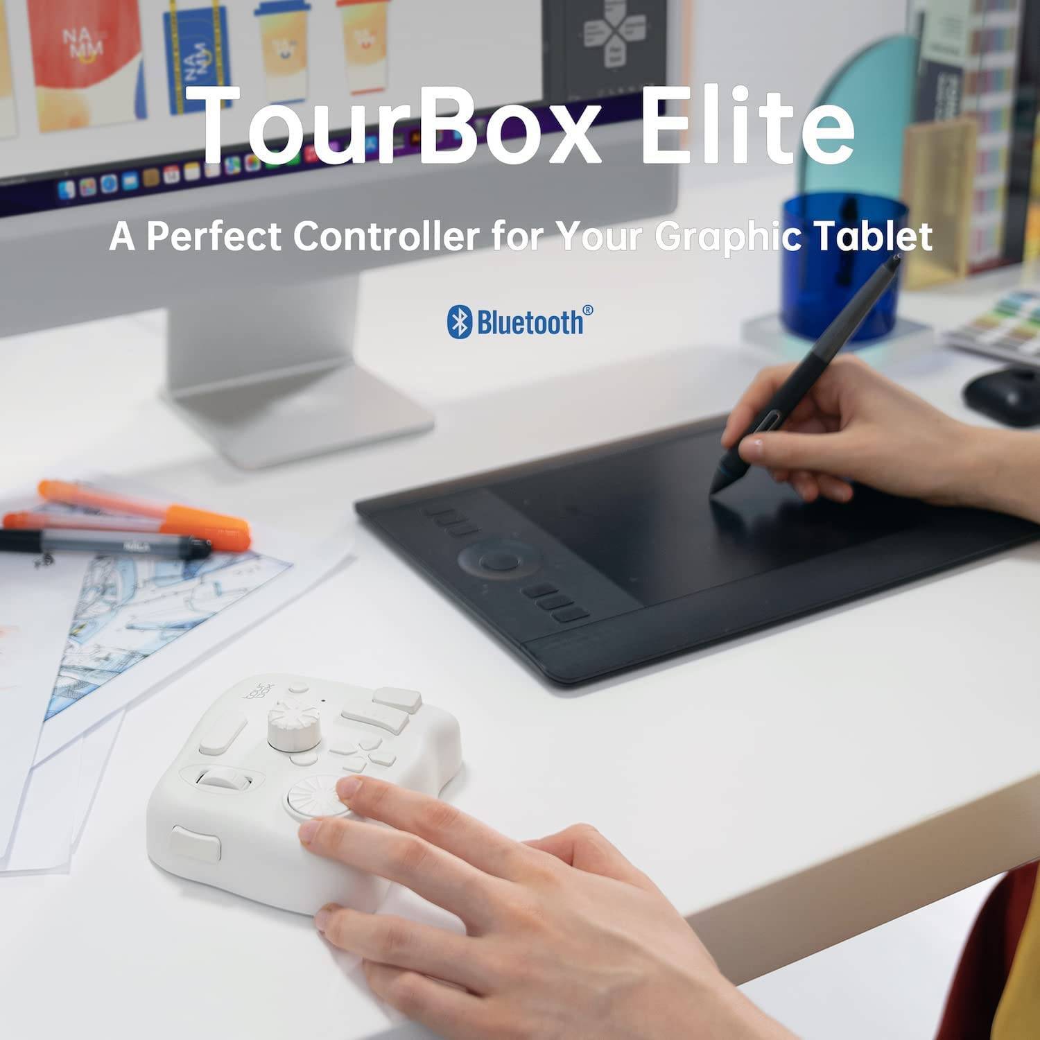 TourBox Elite Wireless Editing Console New Version 2022 Dual Channel ...