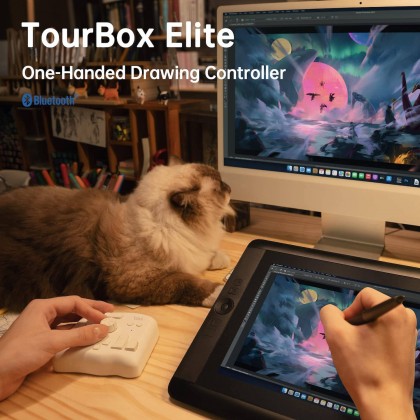 TourBox Elite Wireless Editing Console New Version 2022 Dual Channel ...