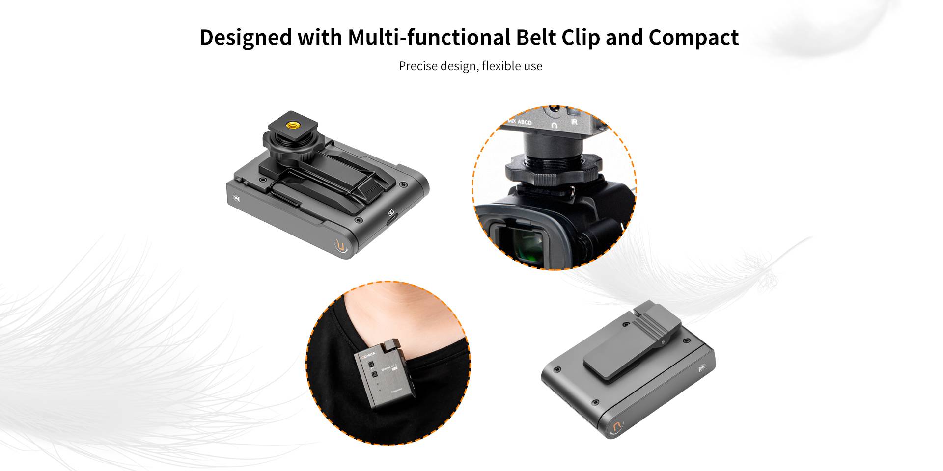 Comica Audio BoomX-U QUA Ultracompact 4-Person Wireless Microphone ...