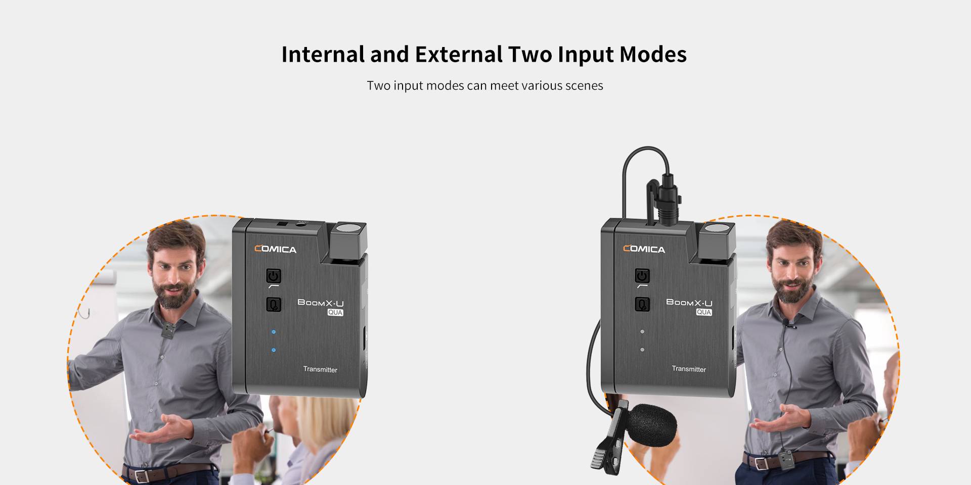 Comica Audio BoomX-U QUA Ultracompact 4-Person Wireless Microphone ...