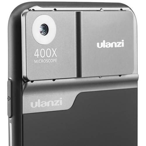 Ulanzi 400X Microscope Phone Lens Case Kit for Iphone 11 Pro Bulit-in ...
