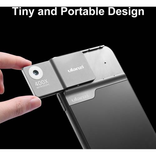 Ulanzi 400X Microscope Phone Lens Case Kit for Iphone 11 Pro Bulit-in ...