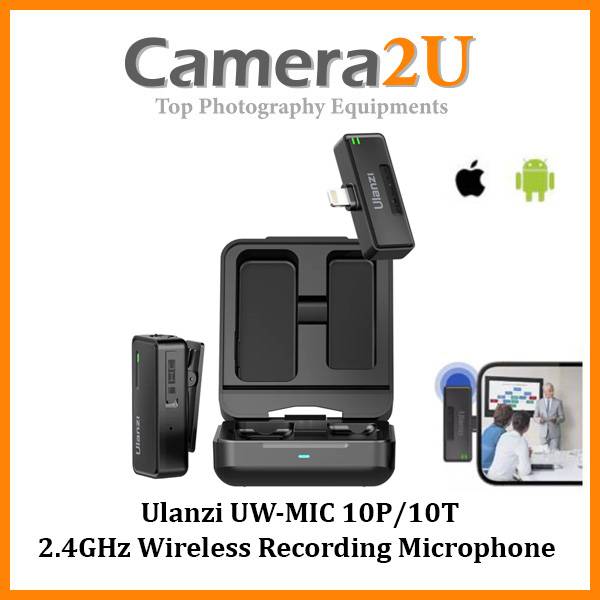 Ulanzi UW-MIC 10P/10T 2.4GHz Wireless Recording Microphone for ...
