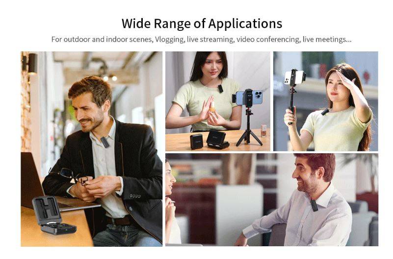 Ulanzi UW-MIC 10P/10T 2.4GHz Wireless Recording Microphone for ...