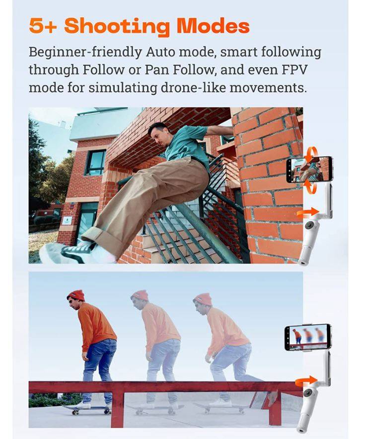 Insta360 Flow Al Powered Smartphone Gimbal Stabilizer with Built-In ...