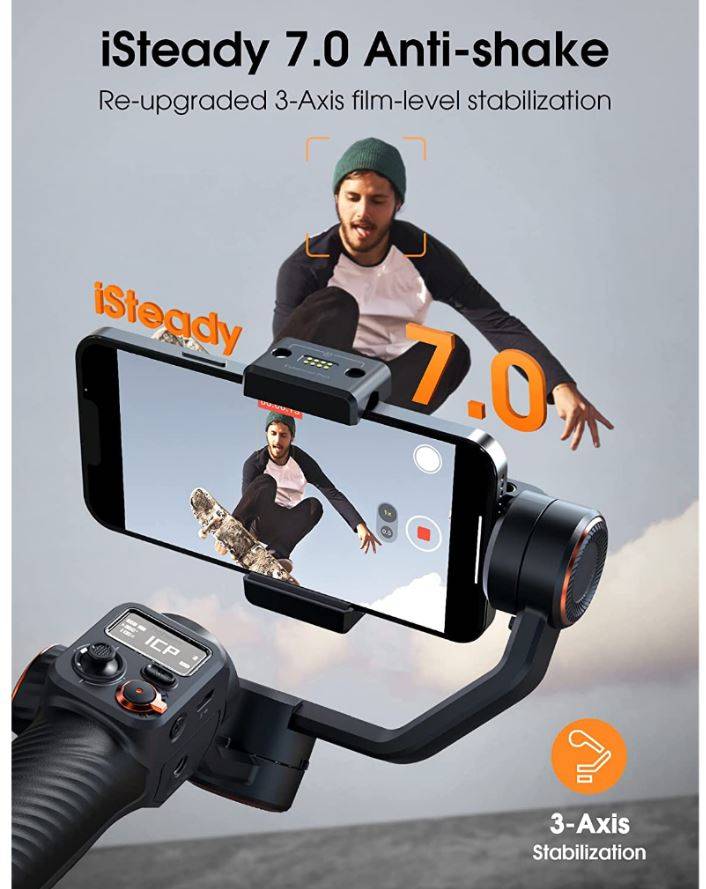 Hohem iSteady M6 /M6 Kit 3-axis Smartphone Gimbal with Magnetic Fill ...