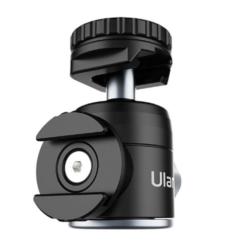 Ulanzi U-60 Mini Ballhead with Dual Cold Shoes Extension Microphone ...