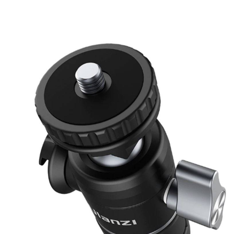 Ulanzi U-60 Mini Ballhead with Dual Cold Shoes Extension Microphone ...