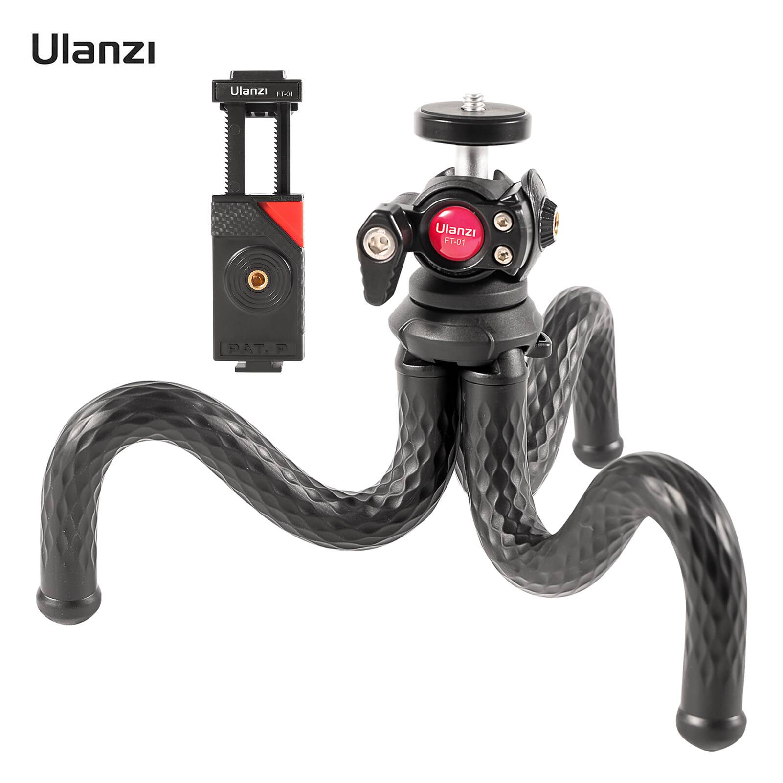 Ulanzi FT-01 Flexible Mini Octopus Tripod with 56-86mm Phone Holder ...