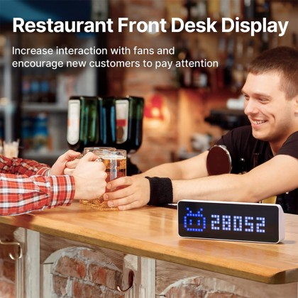 Ulanzi Smart Pixel Clock TC001 Digital Clock with LED Full-Color Large ...