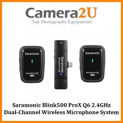 Saramonic Blink500 ProX Q6 2.4GHz Dual-Channel Wireless Microphone System | Camera2u Malaysia ...