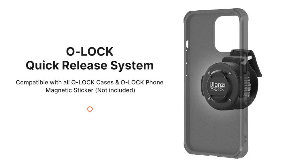Ulanzi O-Lock Quick Release Strap Mount Work with O-LOCK Quick Release System for Phone 3109 ...