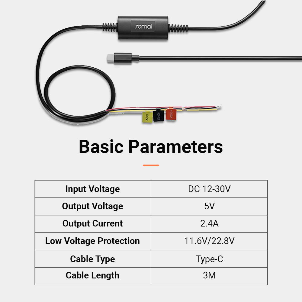 70mai M500 Hard Wire Fuse Kit (Type-C) | Camera2u Malaysia Top Camera ...