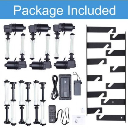 Wall Mounted Motorized 6 Rollers Backdrop Kit with 6 Colors Paper ...