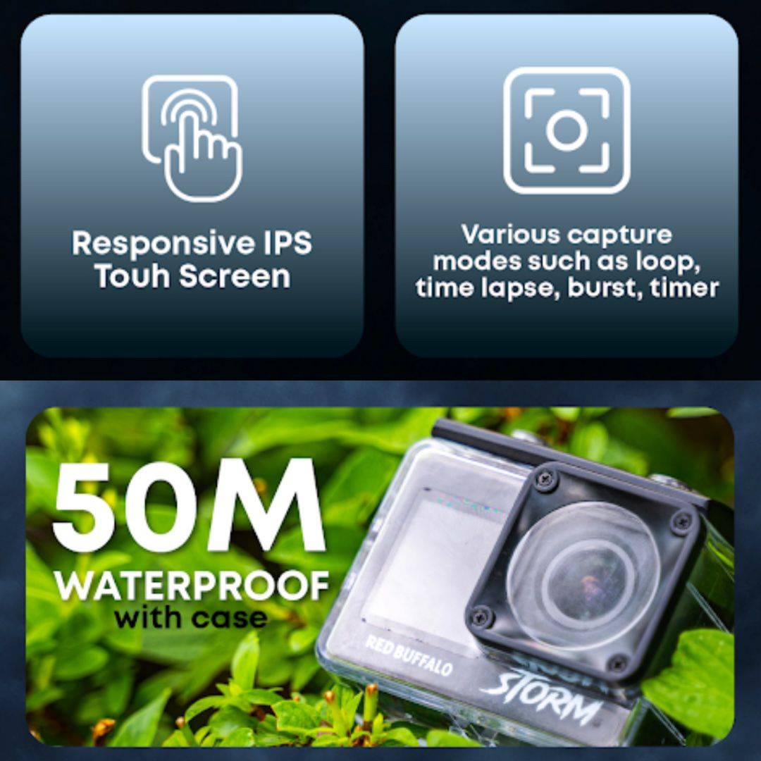 Red Buffalo AC-STORM 4K/60fps Action Camera | Camera2u Malaysia Top ...