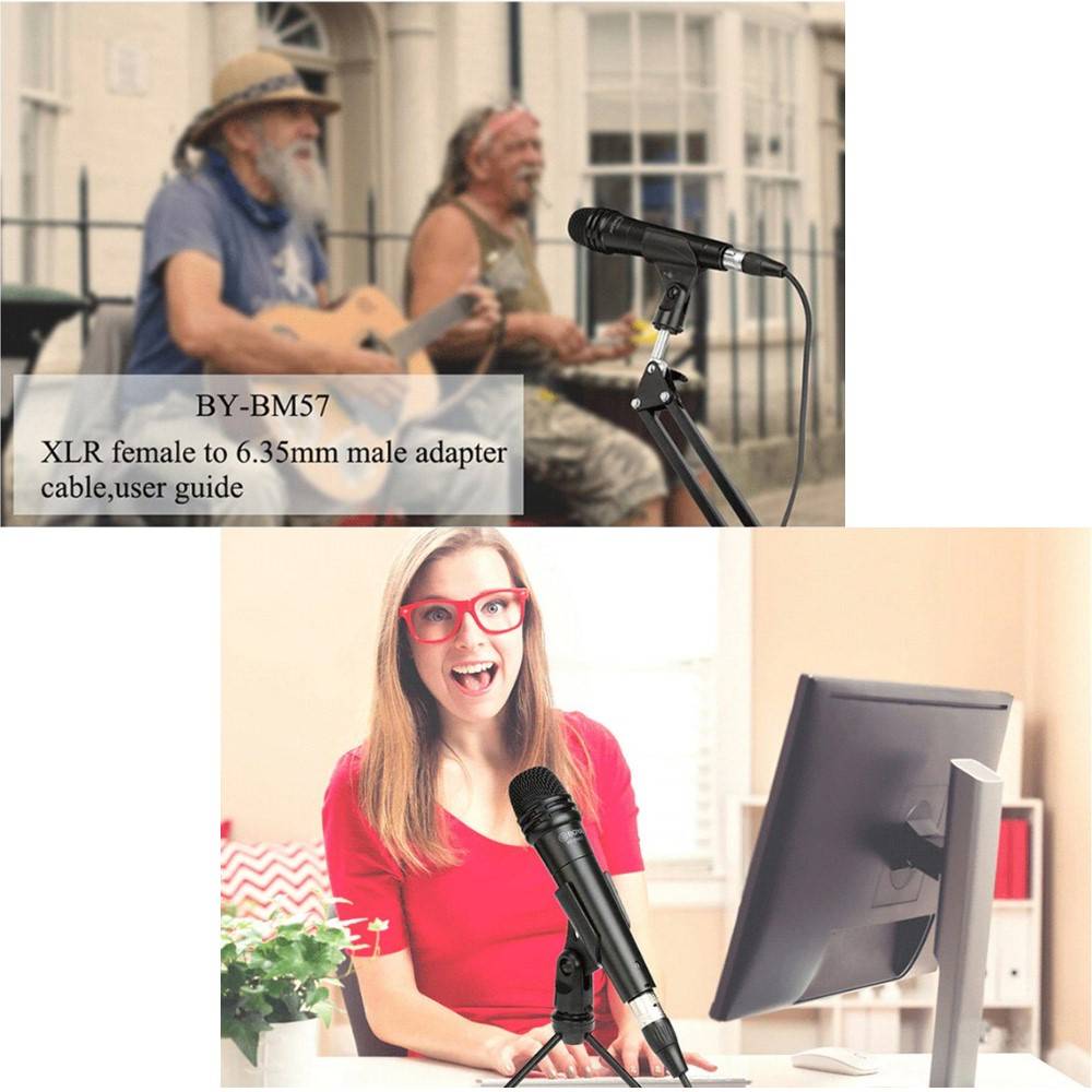 Boya BY-BM57 / BY-BM58 Cardioid Dynamic Handheld Instrument Vocal ...