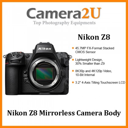 Nikon Z8 Mirrorless Camera Body Only | Camera2u Malaysia Top Camera ...