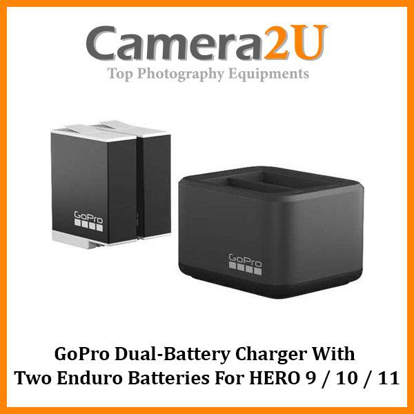 GoPro Dual-Battery Charger With Two Enduro Batteries For HERO 9 / 10 ...