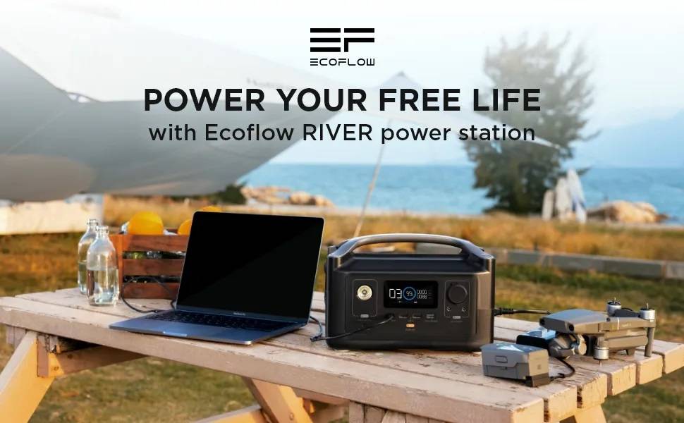 EcoFlow Portable Power Station River 600 + Extra Battery Bundle Set ...