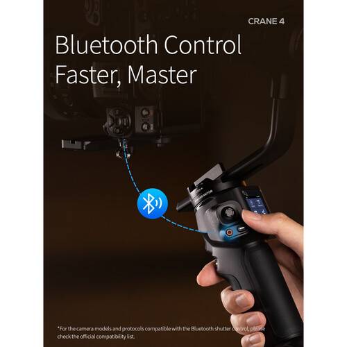Zhiyun Crane 4 3-Axis Handheld Gimbal Stabilizer Standard / Combo Kit ...