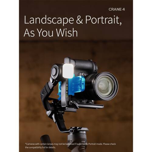 Zhiyun Crane 4 3-Axis Handheld Gimbal Stabilizer Standard / Combo Kit ...