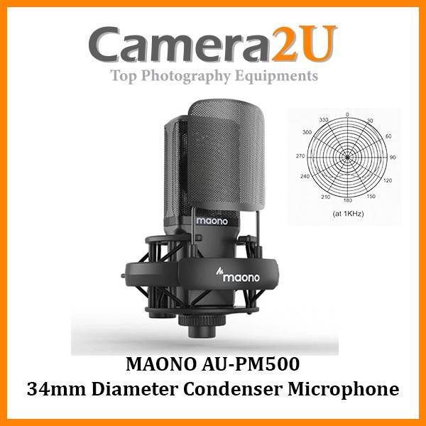 MAONO AU-PM500 PM500 34mm Diameter Condenser Microphone Premium XLR ...