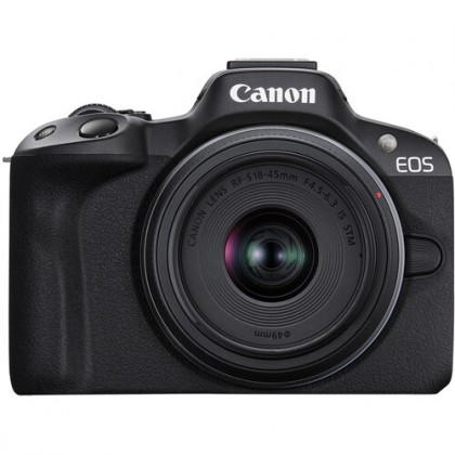 Canon EOS R50 Mirrorless Camera with 18-45mm + 55-210mm Twin Lens (MSIA ...