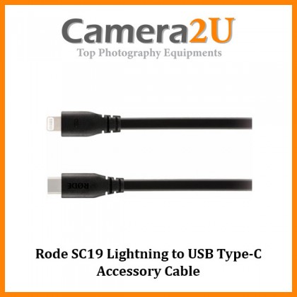Rode SC19 Lightning to USB Type-C Accessory Cable | Camera2u Malaysia ...
