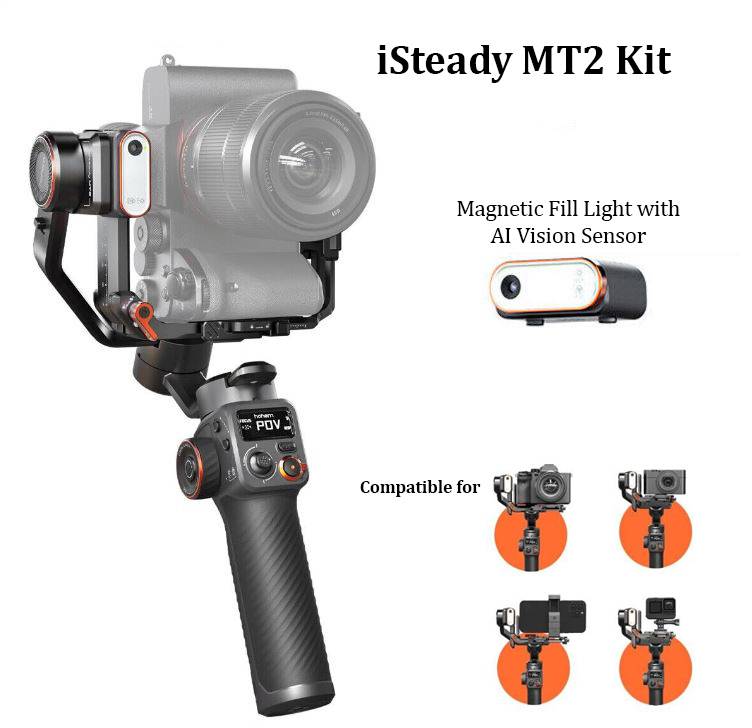 Hohem iSteady MT2 / MT2 Kit Professional Orthogonal 3-Axis Camera ...