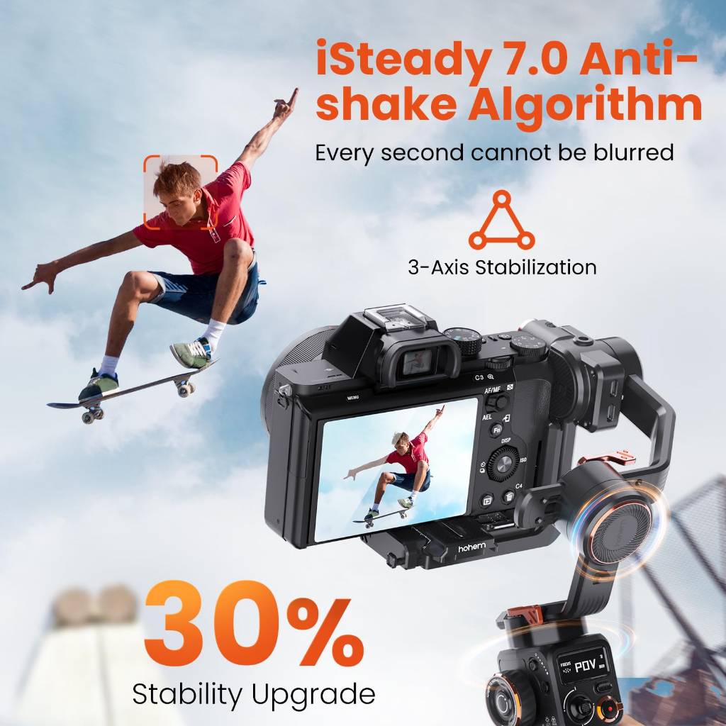 Hohem iSteady MT2 / MT2 Kit Professional Orthogonal 3-Axis Camera ...
