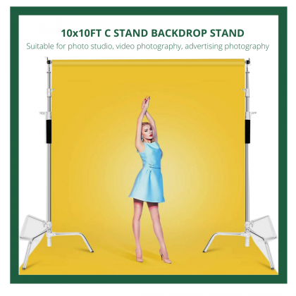 GS Extra Heavy Duty Stainless Steel Backdrop Stand C-Stand Background ...