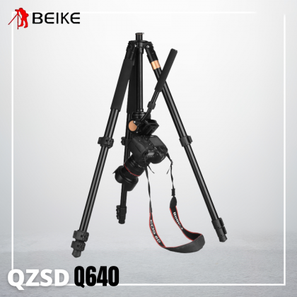 Beike QZSD Q640 Professional Video Tripod with Video Fluid Head ...