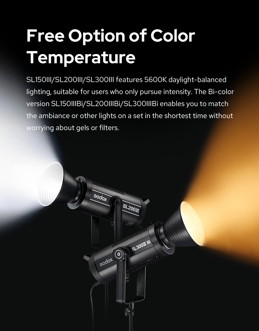 Godox SL200 III 200W (Version 3) Light Kit Bowens Mount Daylight ...