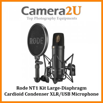 Rode NT1 Kit 5th Generation Large-Diaphragm Cardioid Condenser XLR/USB ...