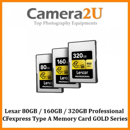 Lexar 80GB / 160GB / 320GB Professional CFexpress Memory Card Type A ...