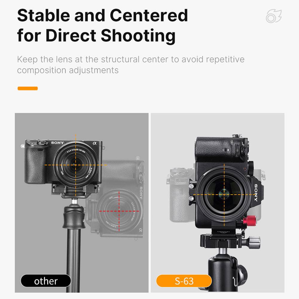 Ulanzi S-63 Rotatable Horizontal-To-Vertical Mount Plate Kit 3246 for ...