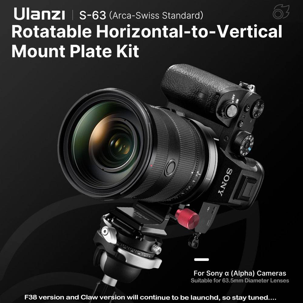 Ulanzi S-63 Rotatable Horizontal-To-Vertical Mount Plate Kit 3246 for ...