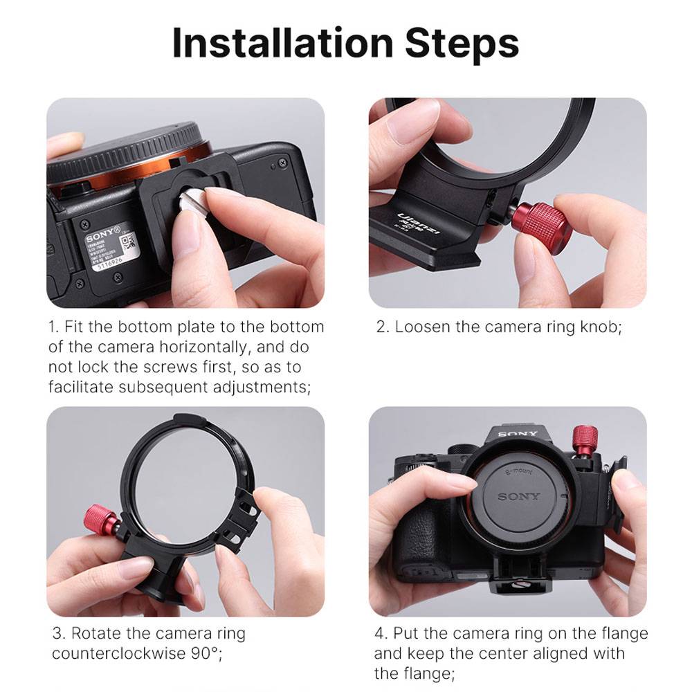 Ulanzi S-63 Rotatable Horizontal-To-Vertical Mount Plate Kit 3246 for ...