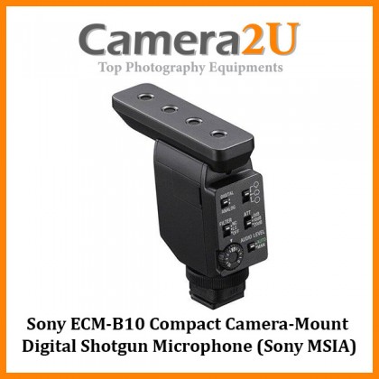Sony ECM-B10 Compact Camera-Mount Digital Shotgun Microphone for Sony ...