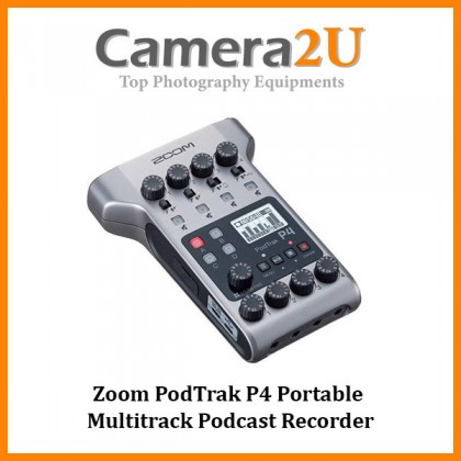 Zoom PodTrak P4 Portable Multitrack Podcast Recorder | Camera2u ...