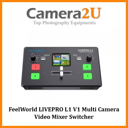 FeelWorld LIVEPRO L1 V1 Multi Camera Video Mixer Switcher 4 HDMI Input ...