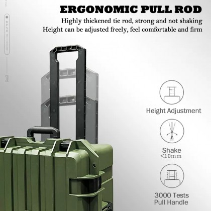 SMRITI 6043 Large Pull Rod Hard Case for Camera and Accessories With ...