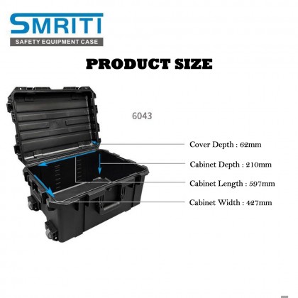 SMRITI 6043 Large Pull Rod Hard Case for Camera and Accessories With ...