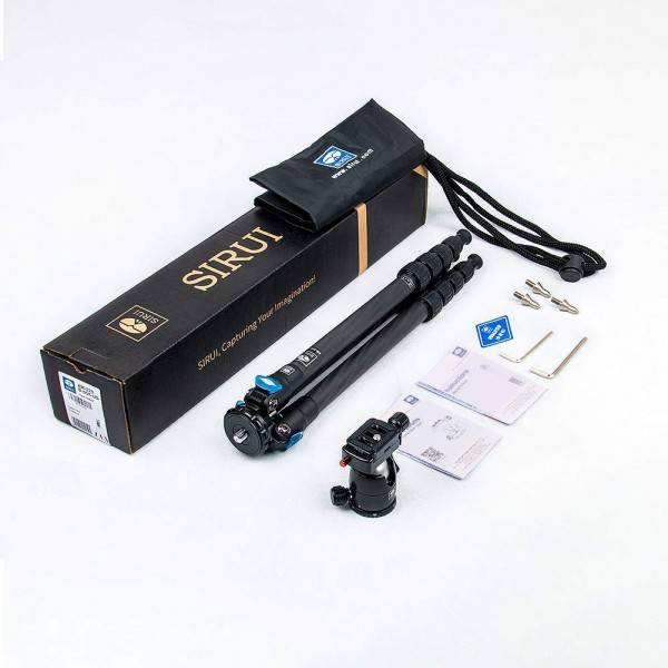 SIRUI AM-225 ProfiLegs Carbon Fiber Small Tripod with B-00K Ball Head ...
