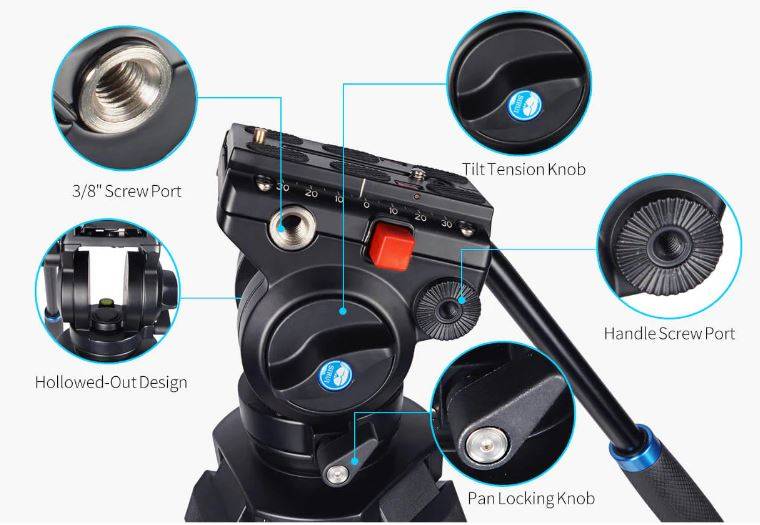 Sirui SH05 Video Tripod Kit | Camera2u Malaysia Top Camera Equipments Store